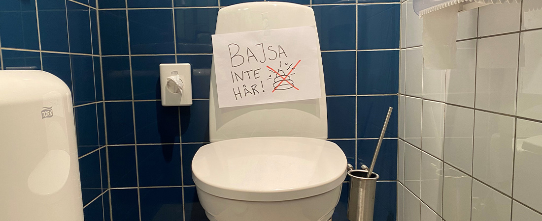 Så går du på toa utan vatten. - Lilla Krisinfo